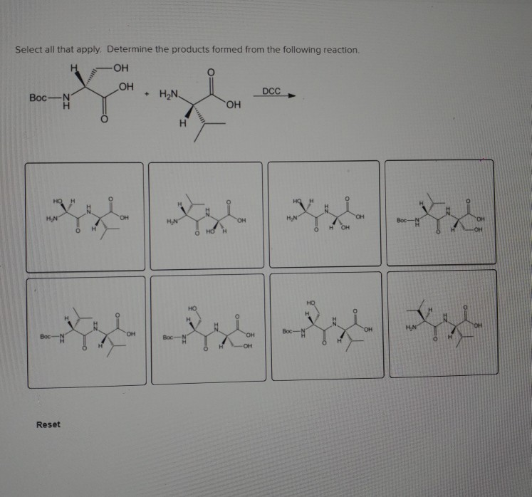 Solved Select all that apply. Determine the products formed | Chegg.com