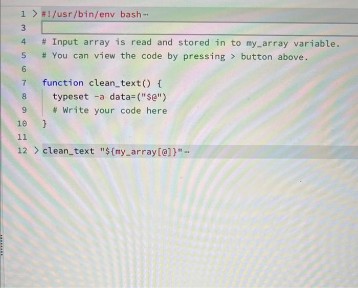 Solved You will write a bash script that "cleans text". We | Chegg.com