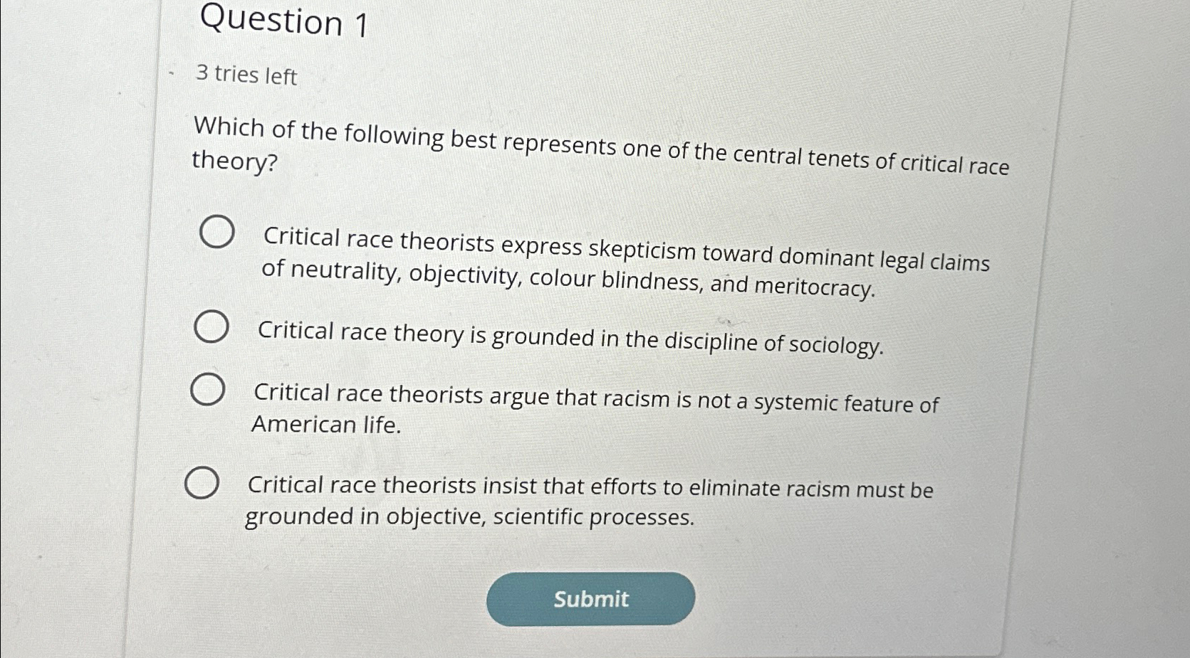 Solved Question 13 ﻿tries leftWhich of the following best | Chegg.com