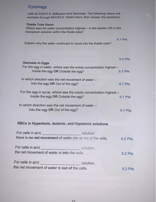 Cytology LAB ACTIVITY 5: Stages of Mitosis. Answer | Chegg.com