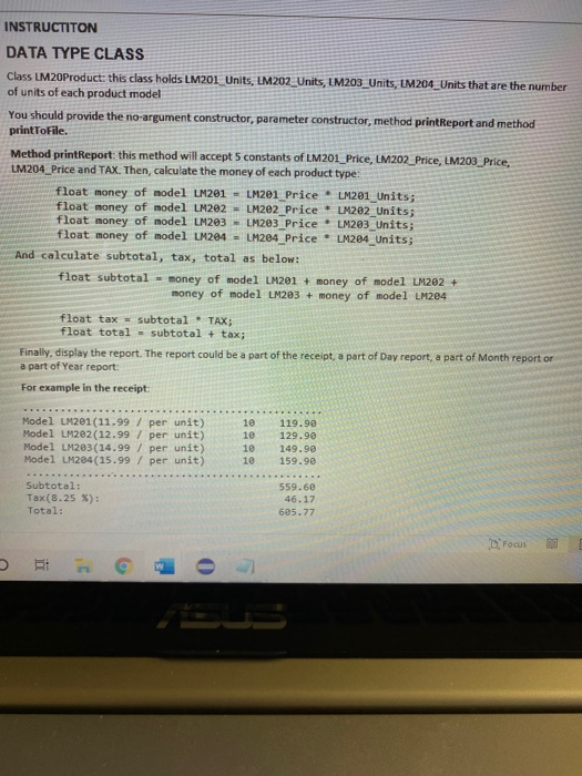 Solved DRIVER CLASS A company LM sales several types of | Chegg.com