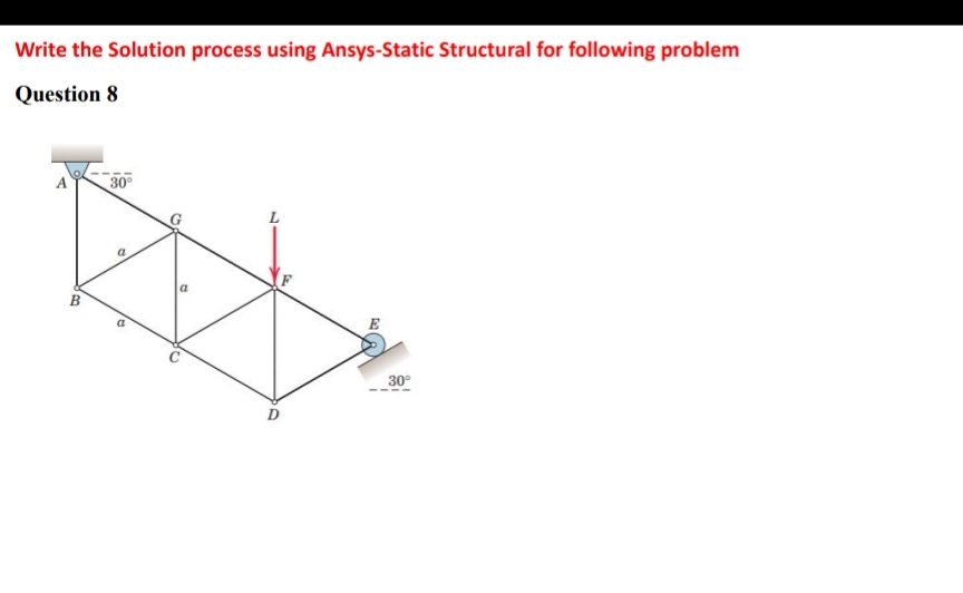 Solved Write the Solution process using Ansys-Static | Chegg.com