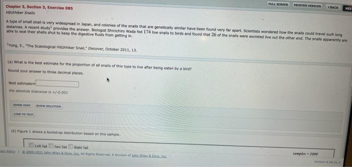 Solved FULL SCREEN PRINTER VERSION Chapter 3, Section 3, | Chegg.com