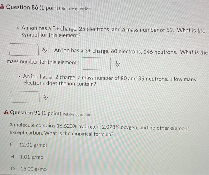 Solved - An ion has a 3+ charge, 25 electrons, and a mass | Chegg.com