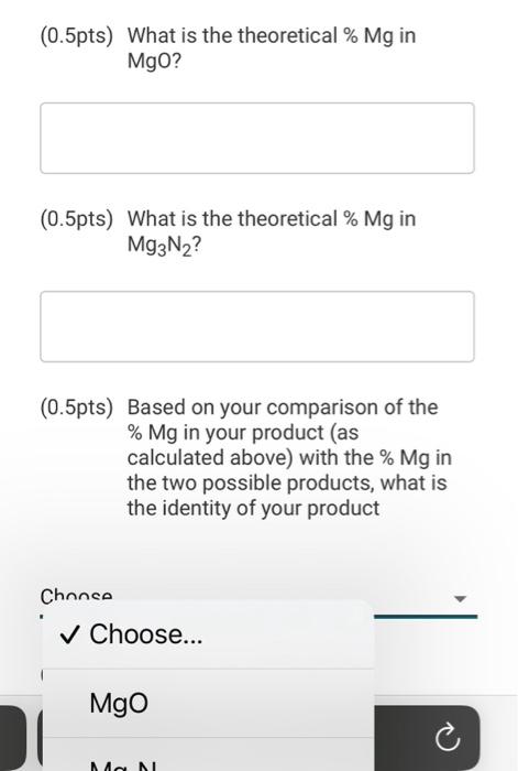 Solved above is my data from the lab. how do i answer the | Chegg.com