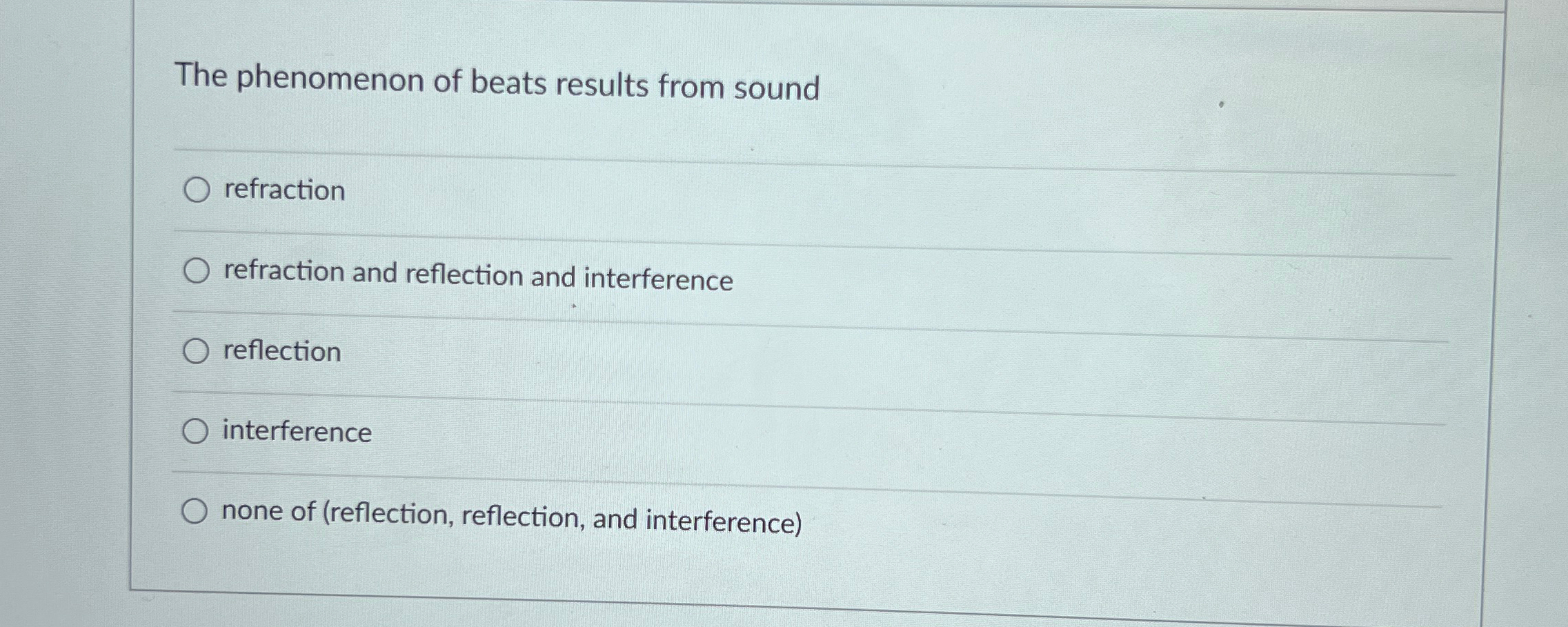 Solved The phenomenon of beats results from | Chegg.com