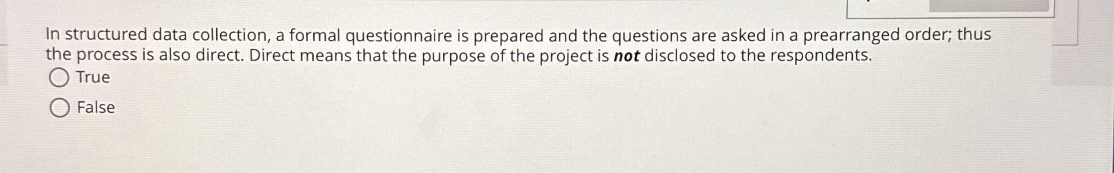 Solved In structured data collection, a formal questionnaire | Chegg.com