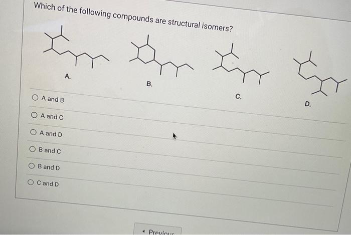 [Solved]: Which of the following compounds are structural i