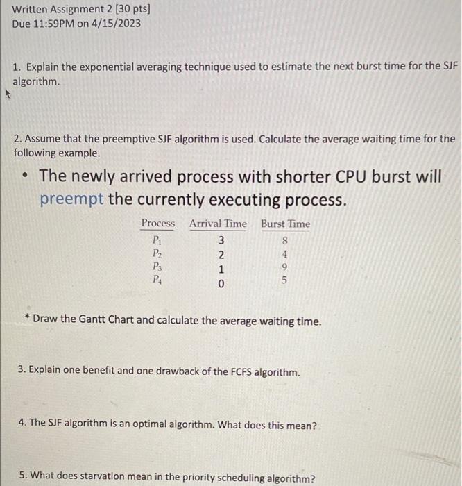 1. Explain the exponential averaging technique used | Chegg.com
