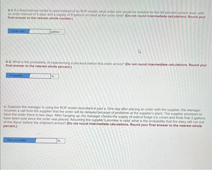 b-1. If a fixed-interval model is used instead of an | Chegg.com