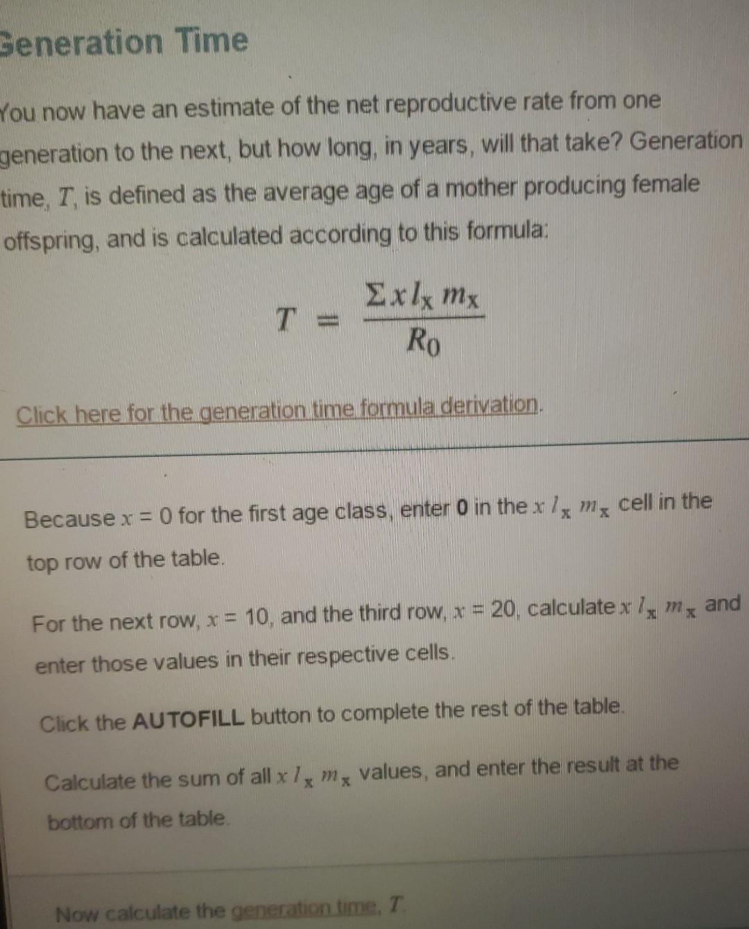 Solved how do I calculate this xlxmx column in a life table? | Chegg.com