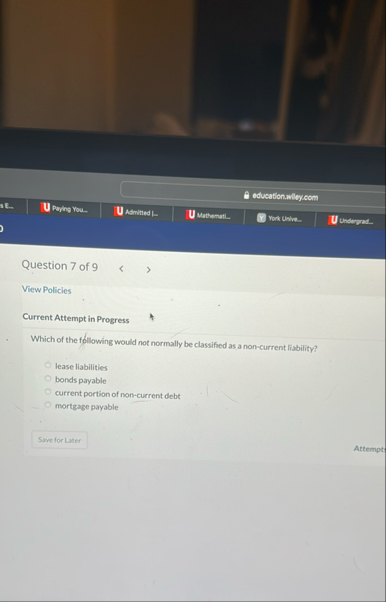 Solved education.willy.eamQuestion 7 ﻿of 9View | Chegg.com