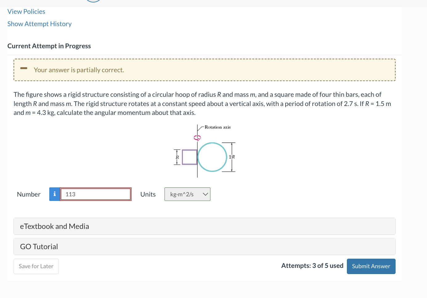 Current Attempt in Progress Your answer is partially | Chegg.com