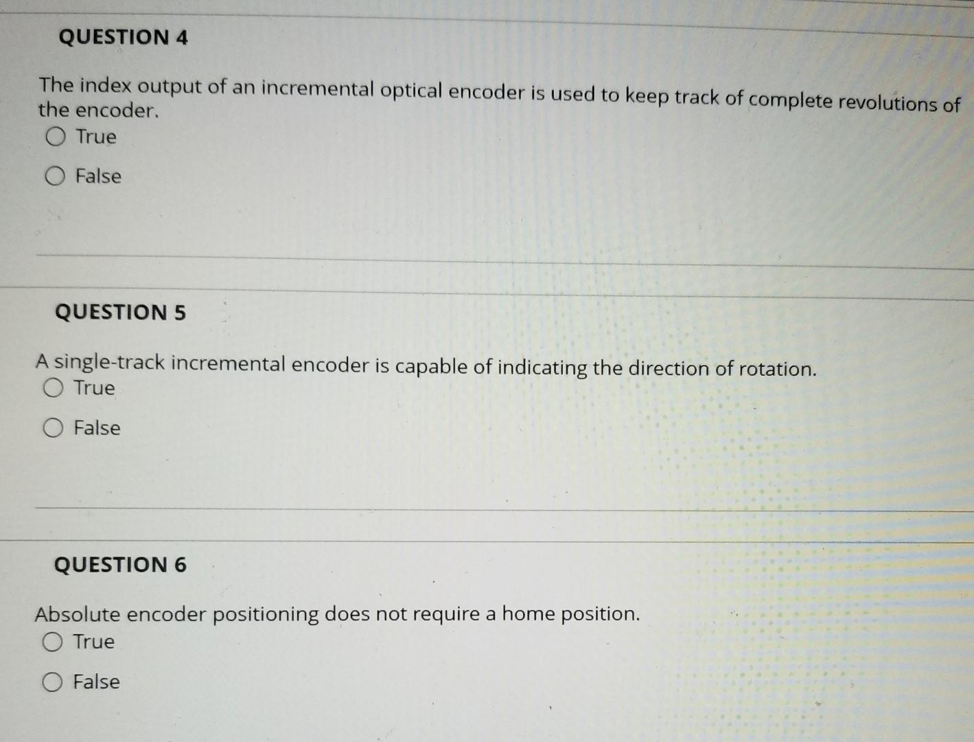 Solved The index output of an incremental optical encoder is | Chegg.com