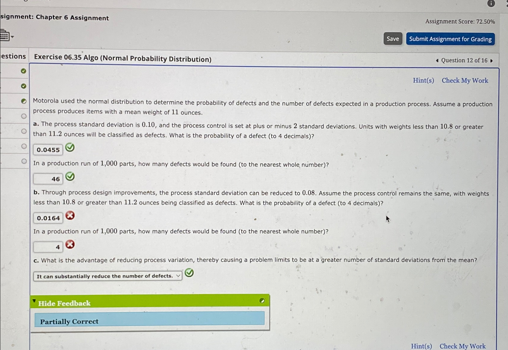 Solved signment: Chapter 6 ﻿AssignmentAssignment Score: | Chegg.com