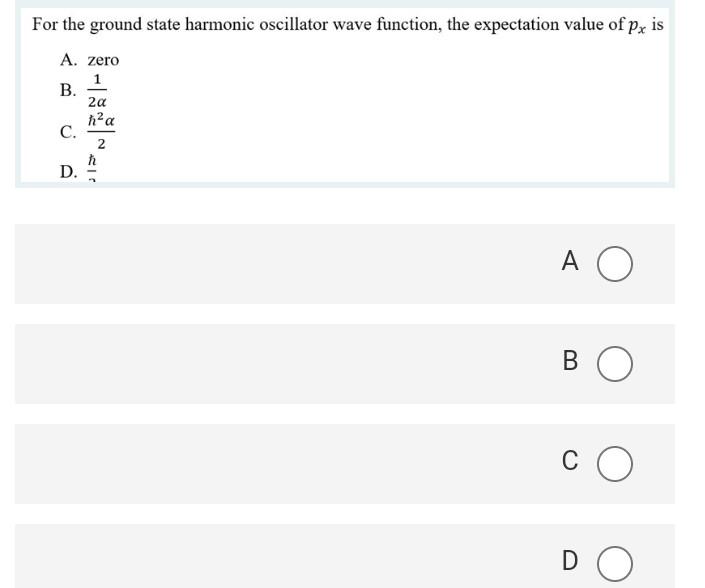 Solved For the ground state harmonic oscillator wave | Chegg.com