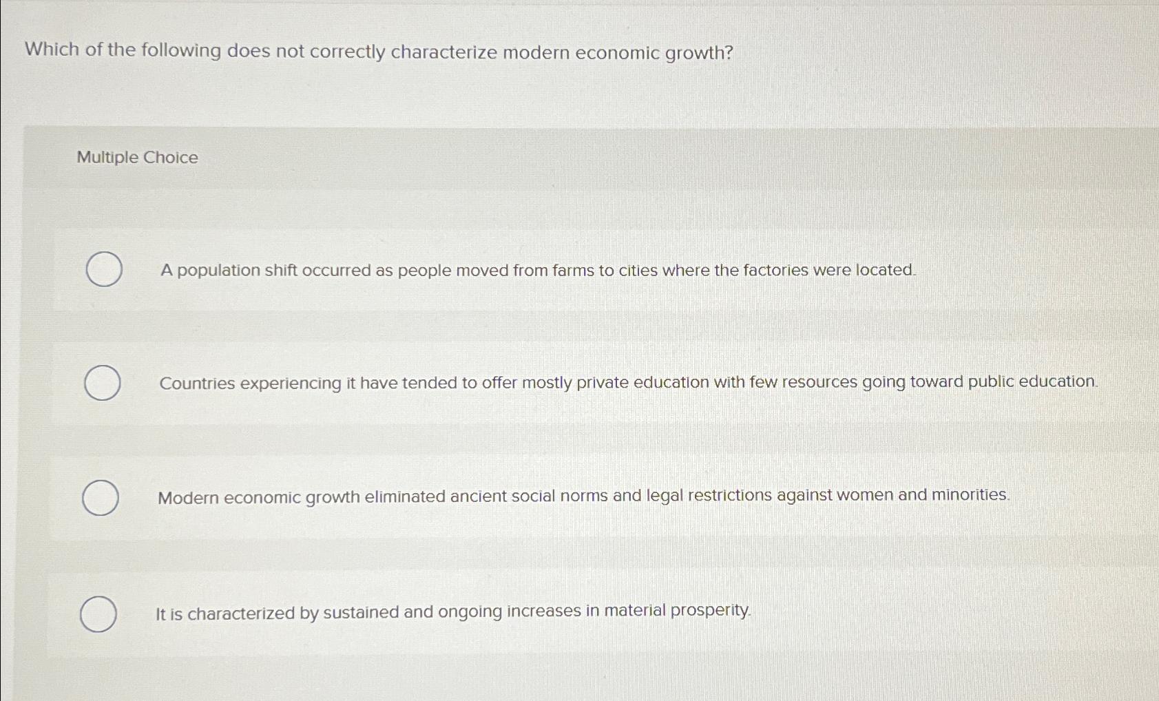 Solved Which of the following does not correctly | Chegg.com