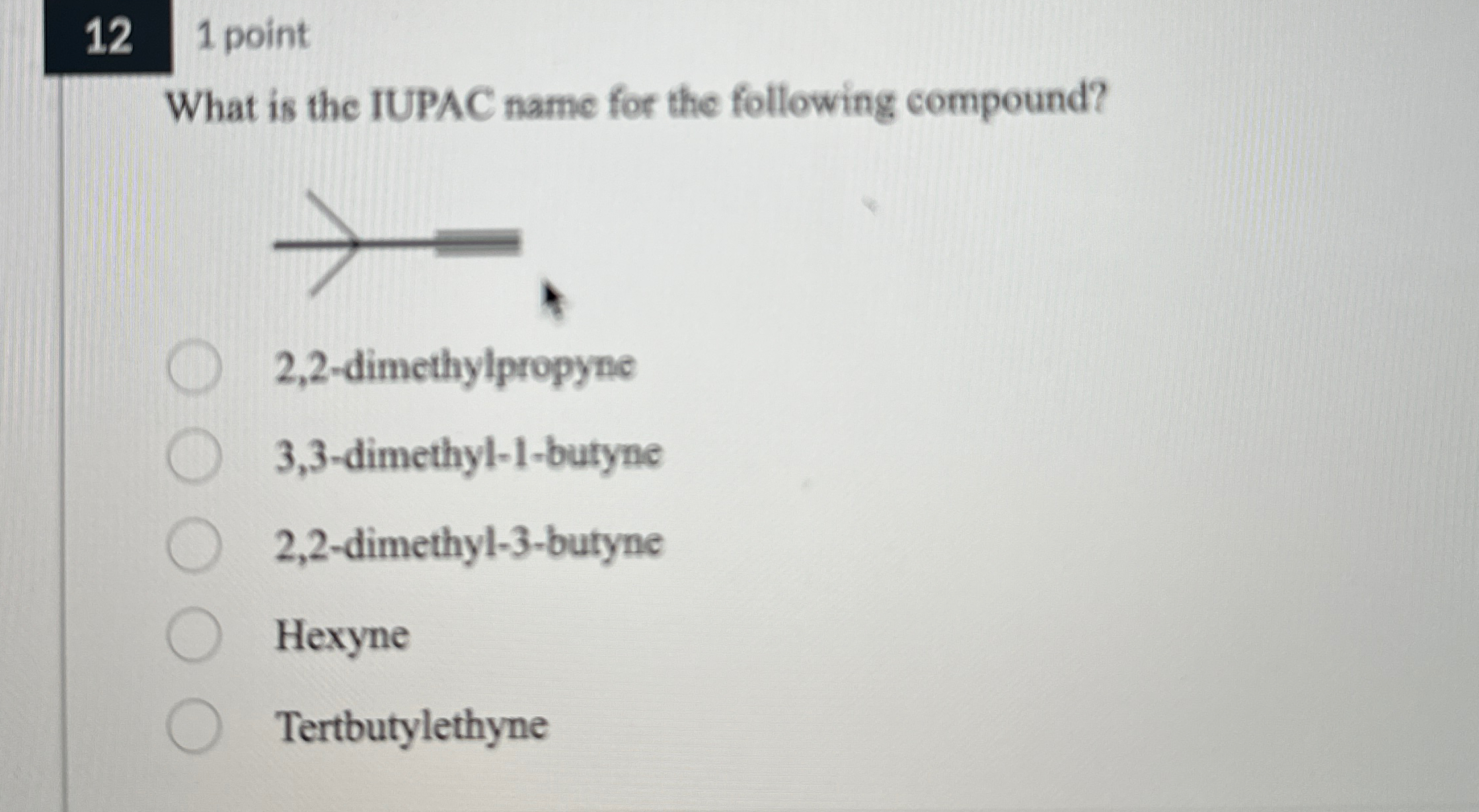Solved 121 ﻿pointWhat is the IUPAC name for the following | Chegg.com