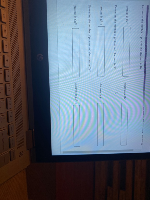 Solved Determine the number of protons and electrons in Br | Chegg.com