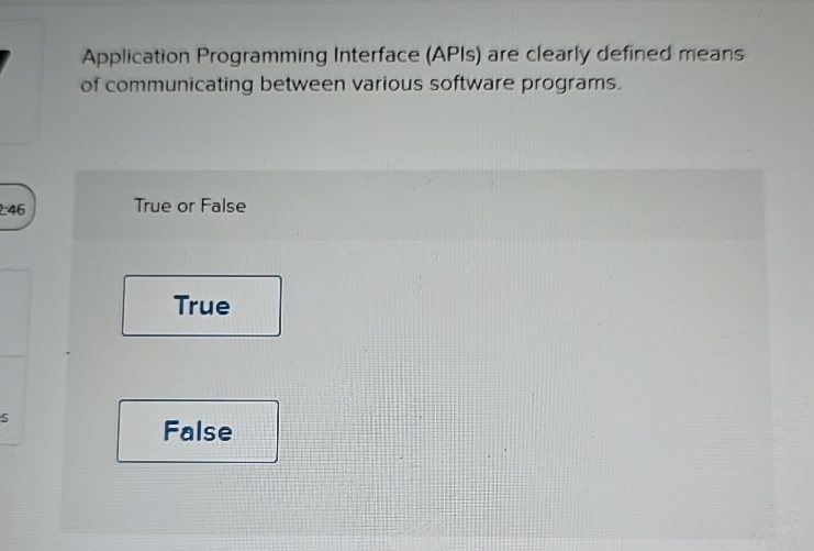 Solved Application Programming Interface (APIs) ﻿are clearly | Chegg.com