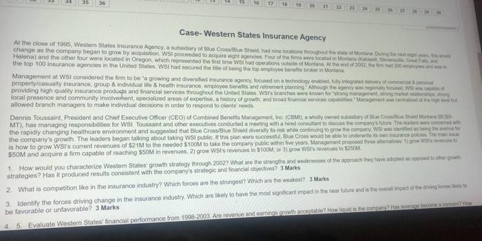 Solved 17 18 22 11 Case-Western States Insurance Agency At | Chegg.com