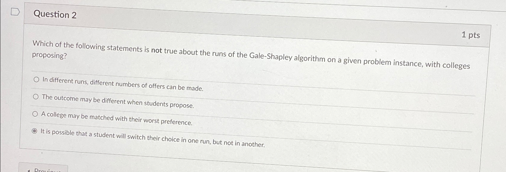 Solved Question 21 ﻿ptsWhich of the following statements is | Chegg.com