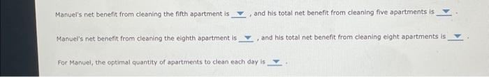 6. Making "how much" decisions Manuel provides | Chegg.com