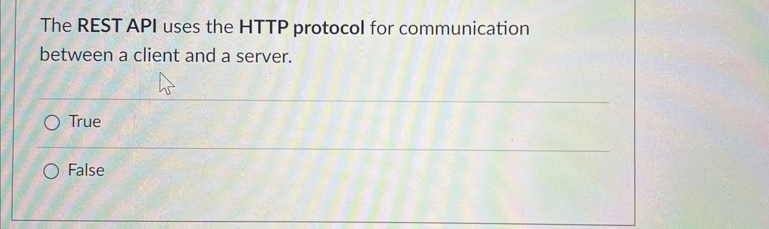 Solved The REST API uses the HTTP protocol for communication | Chegg.com