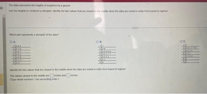 Solved \begin{tabular}{cccc} \multicolumn{4}{c}{ Height of | Chegg.com