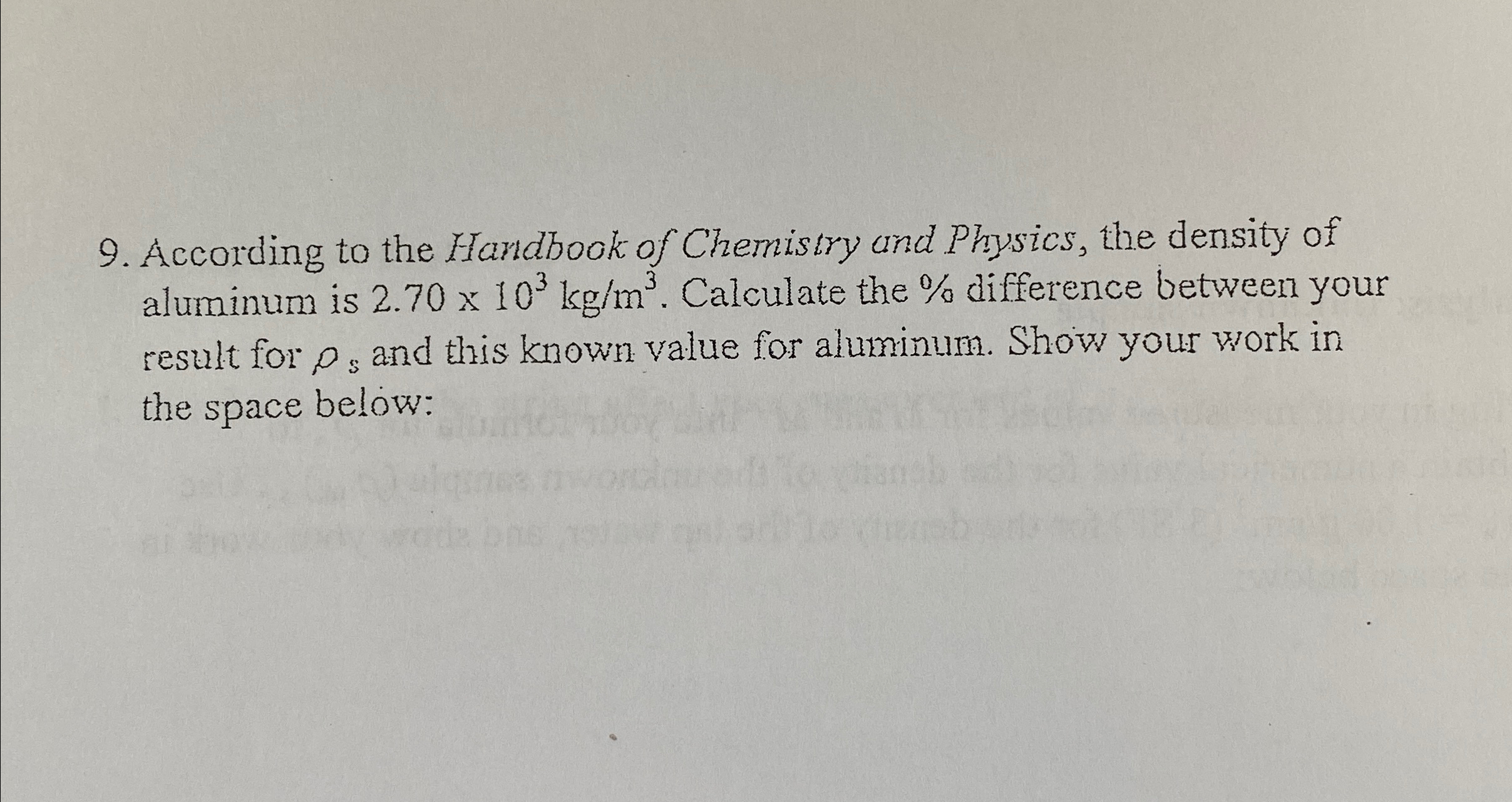Solved According to the Handbook of Chemistry and Physics, | Chegg.com