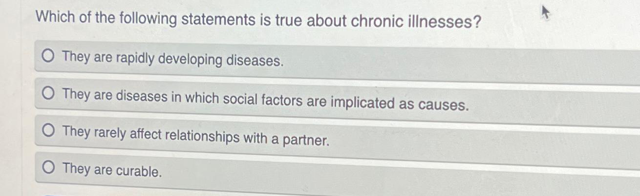 Solved Which of the following statements is true about | Chegg.com