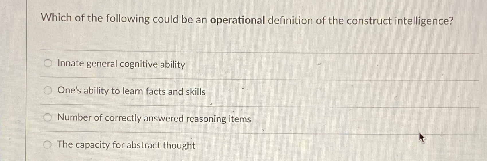 Solved Which of the following could be an operational | Chegg.com