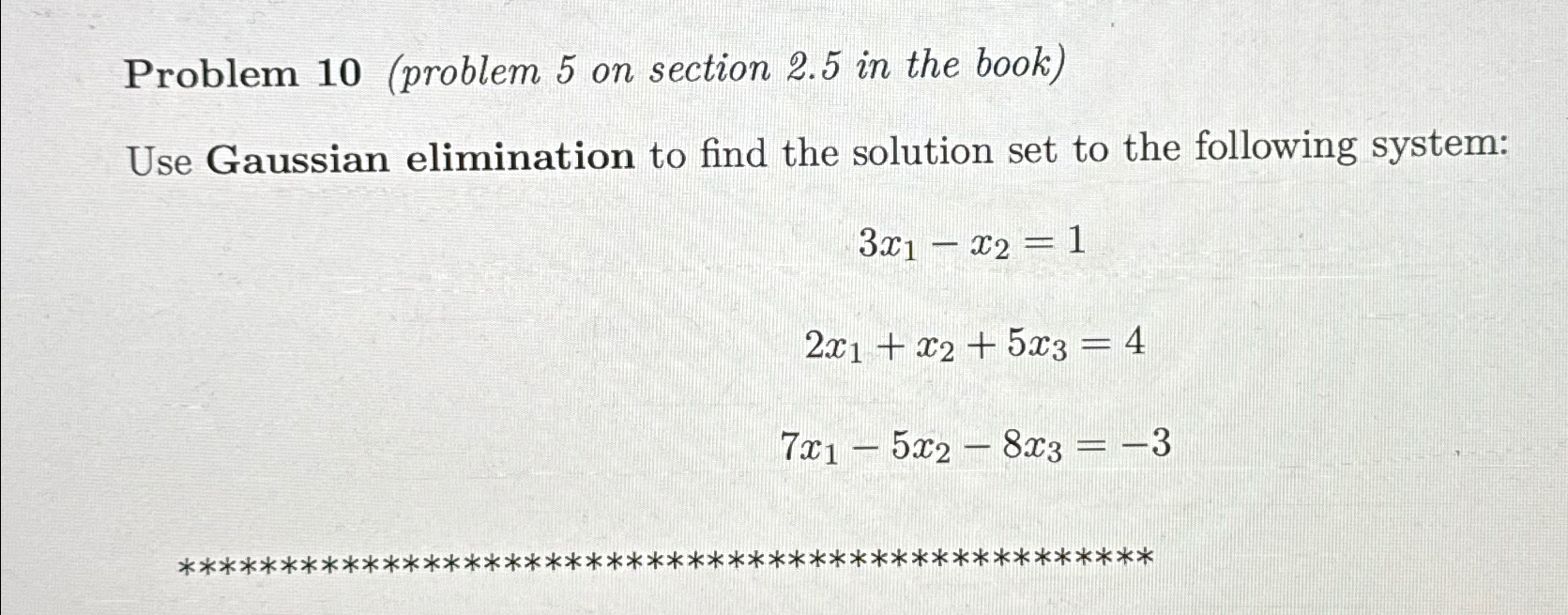 Solved Problem 10 (problem 5 ﻿on section 2.5 ﻿in the | Chegg.com
