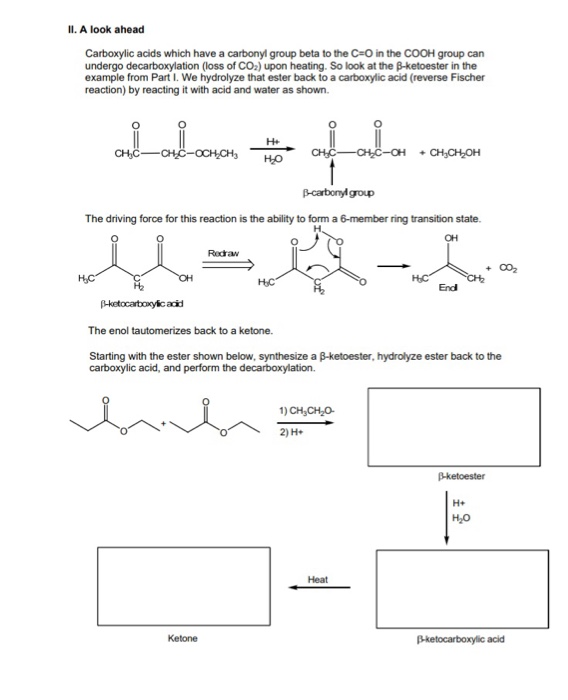 Solved II. A look ahead Carboxylic acids which have a | Chegg.com