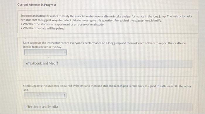 Solved Current Attempt in Progress Suppose an instructor | Chegg.com