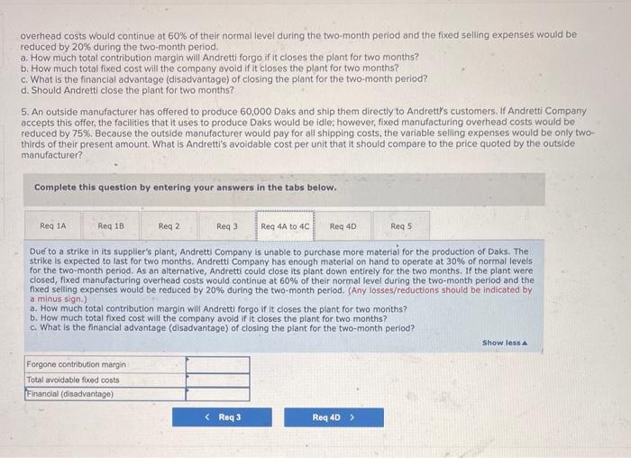 Solved Problem 13-18 (Static) Relevant Cost Analysis in a | Chegg.com