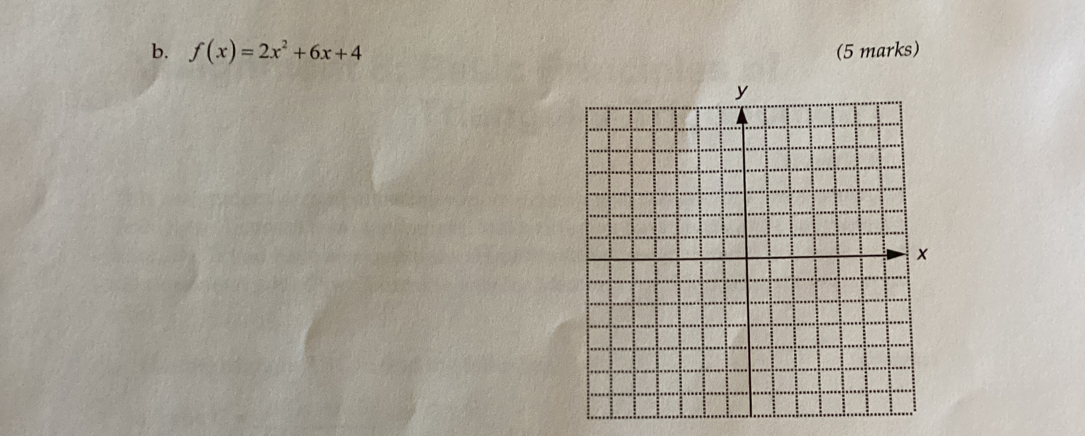 Solved For the quadratic function, Find the vertex and the | Chegg.com