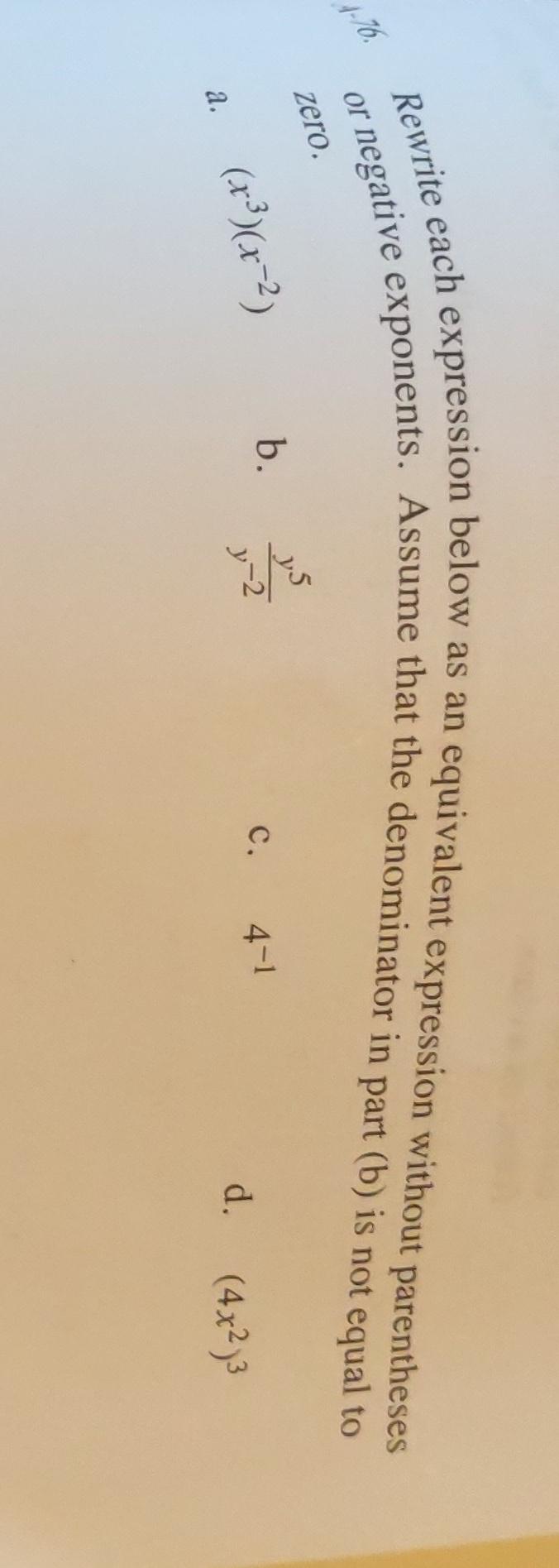 Solved Rewrite each expression below as an equivalent | Chegg.com