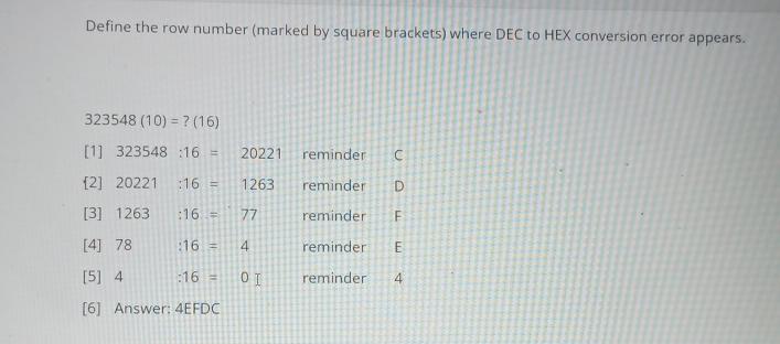 Solved Define the row number (marked by square brackets) | Chegg.com