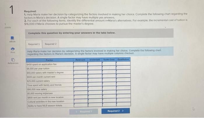 Solved E7-4 (Static) Identifying Relevant Costs and | Chegg.com