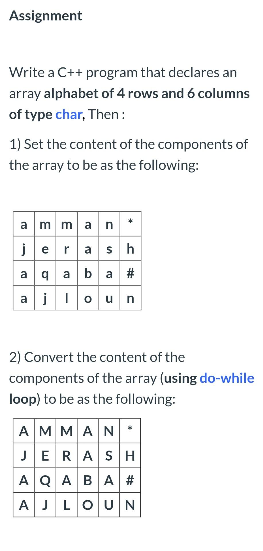Solved Assignment Write A C Program That Declares An Array