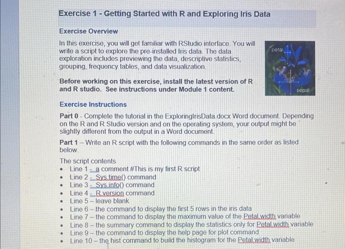 Solved Exercise Overview In this exercise, you will get | Chegg.com