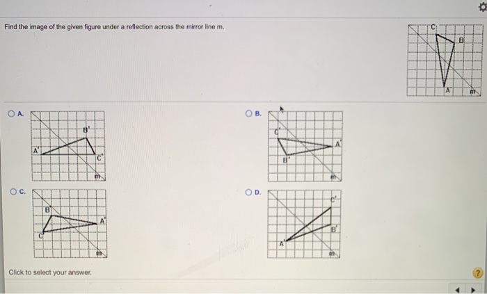 Solved Find the image of the given figure under a reflection | Chegg.com