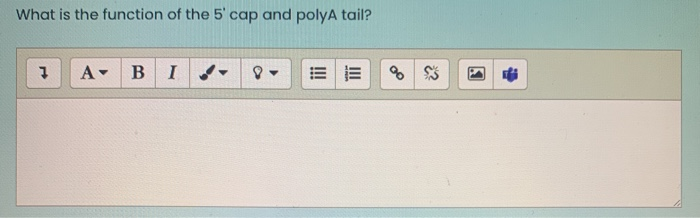 Solved What is the function of the 5' cap and polyA tail? 7 | Chegg.com