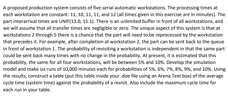 Solved Using Arena Software Please Show Simulation Model 