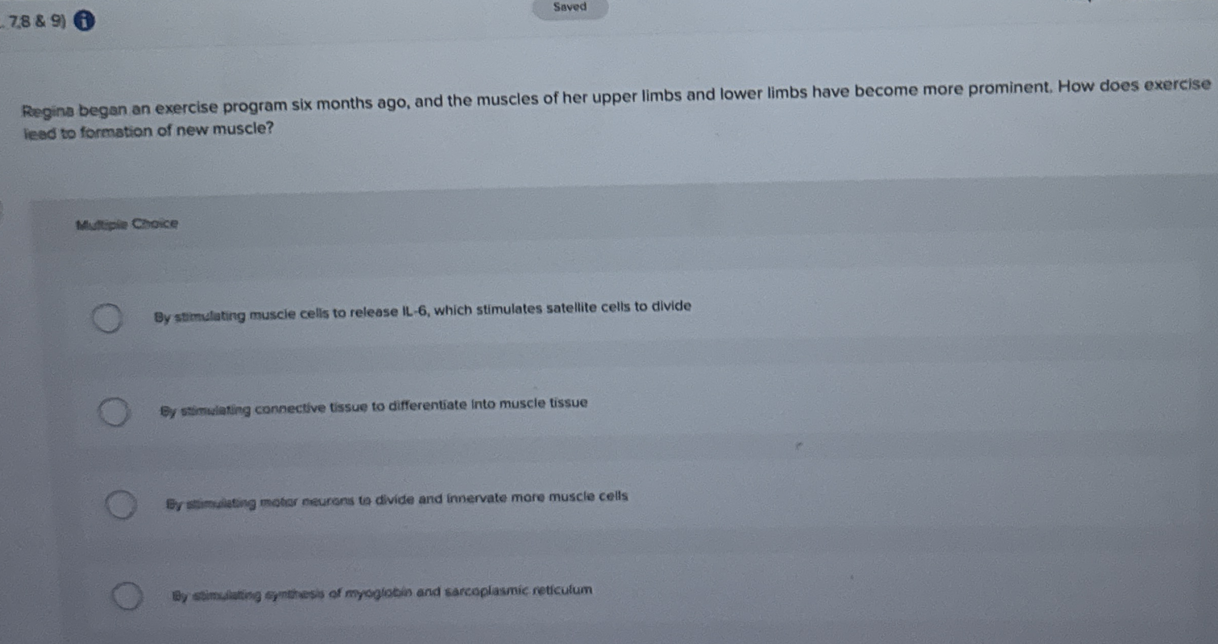 Solved 78& &)Regina began an exercise program six months | Chegg.com