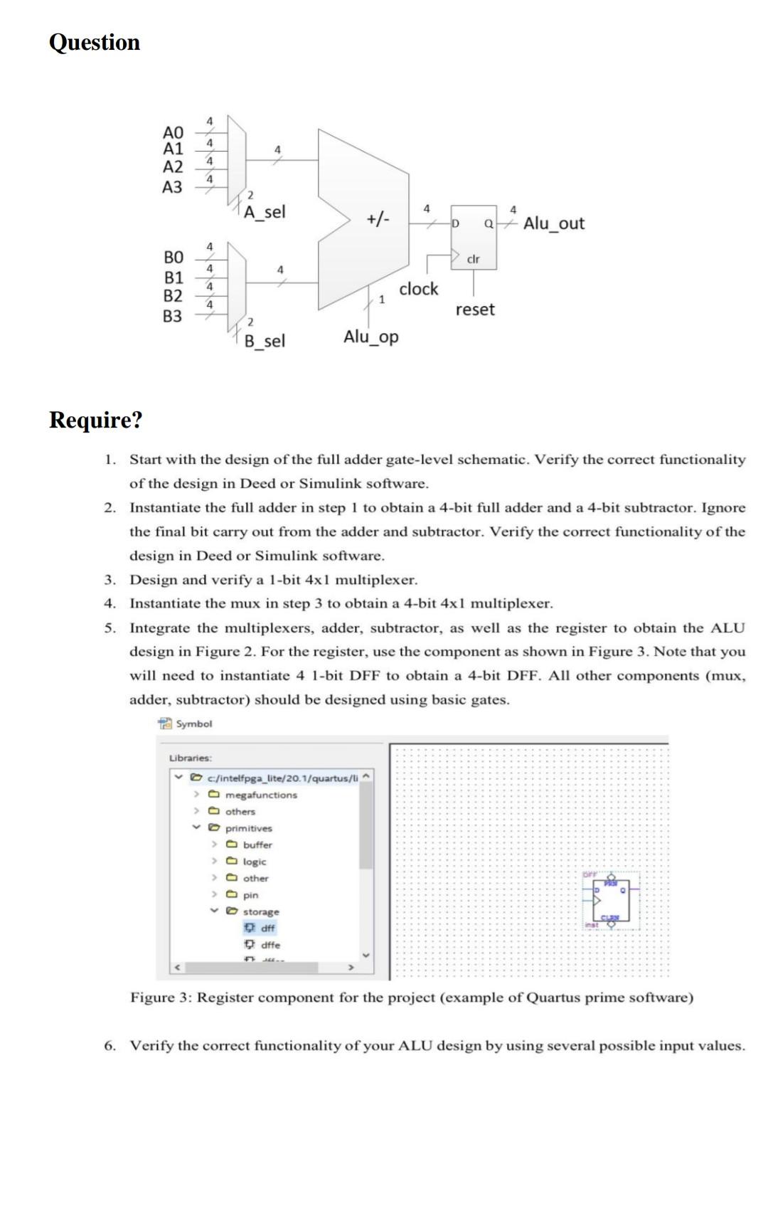 Question Require? 1. Start with the design of the | Chegg.com
