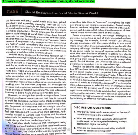 Solved Answer in detail covering the essential points, do | Chegg.com