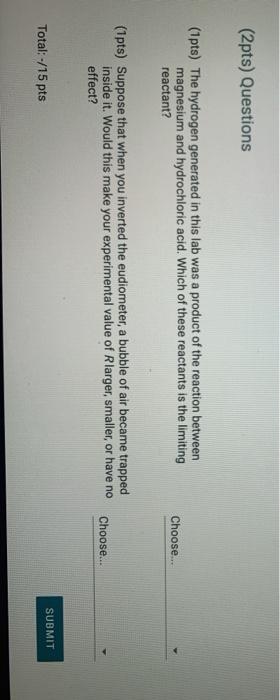 Solved REPORT SUMMARY Table 1. Experimental data table Trial | Chegg.com