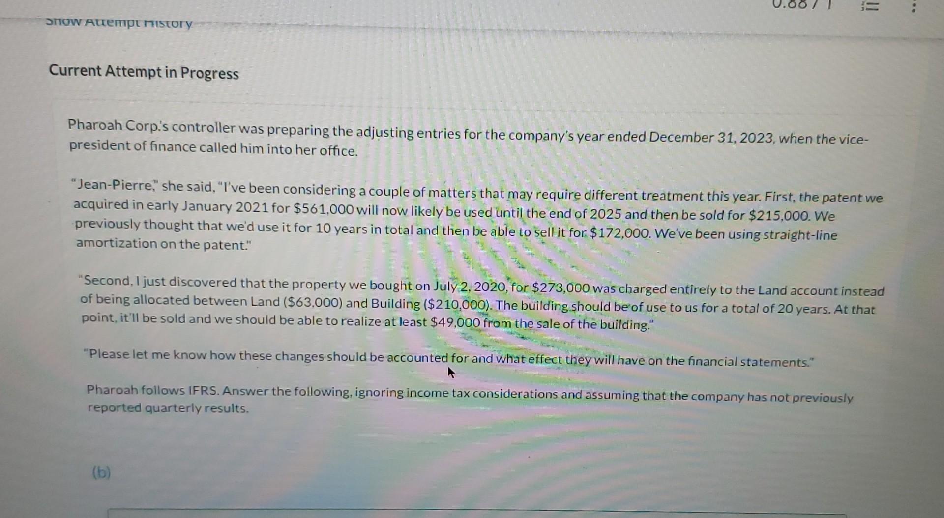 Solved Pharoah Corp's controller was preparing the adjusting | Chegg.com